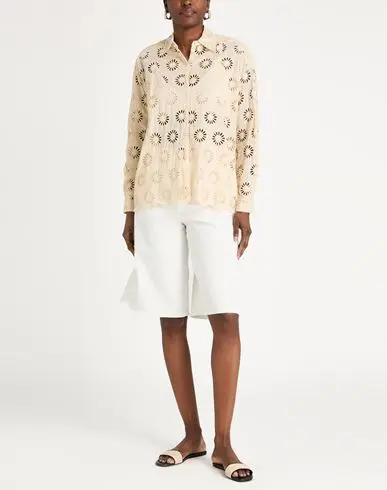 OTTOD'AME Shirt With Broderie Anglaise