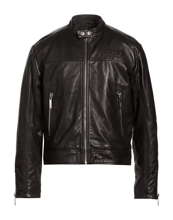 Just Cavalli Lambskin Biker Jacket