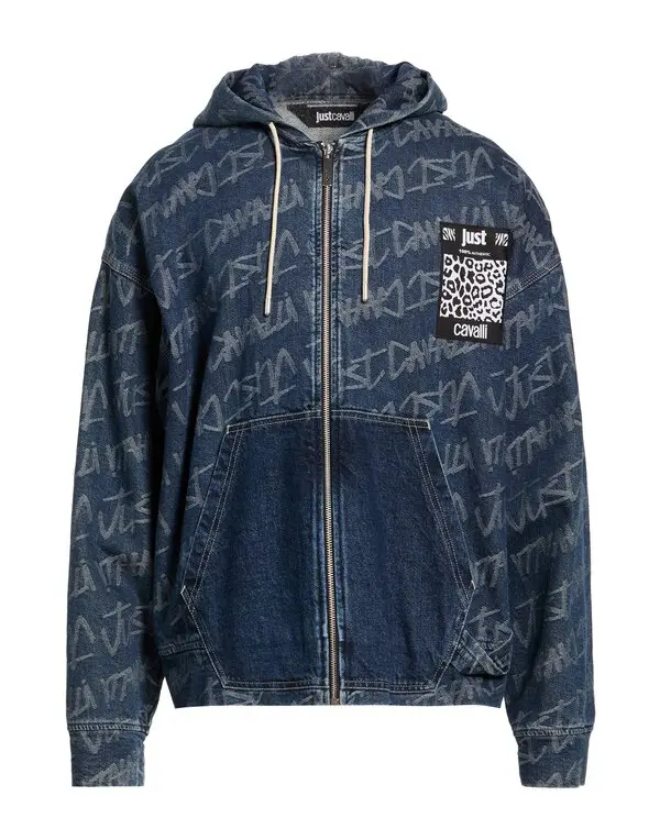 Just Cavalli Denim Logo-print Outerwear
