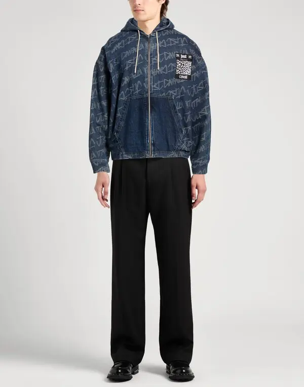 Just Cavalli Denim Logo-print Outerwear
