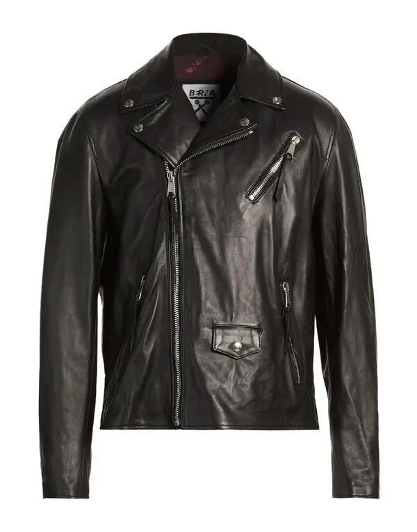 BERNA Leather Biker Jacket