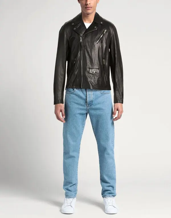 BERNA Leather Biker Jacket