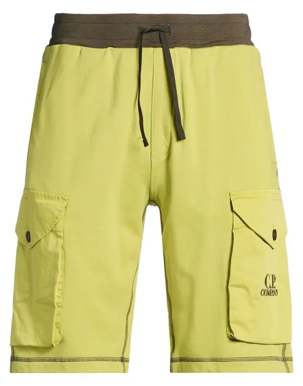 C.P. COMPANY French Terry Shorts - Green