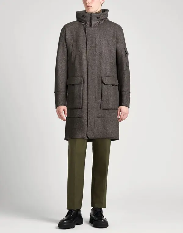 Herno Recycled Wool Blend Parka - Grey
