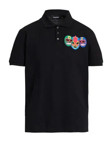 Dsquared2 Polo Shirt Size Cotton - Black