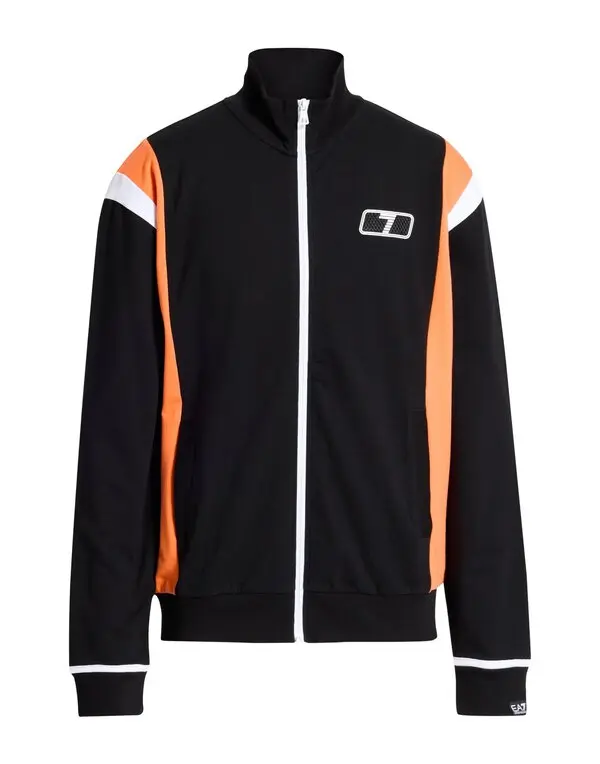 EA7 Cotton-blend French Terry Sweatshirt