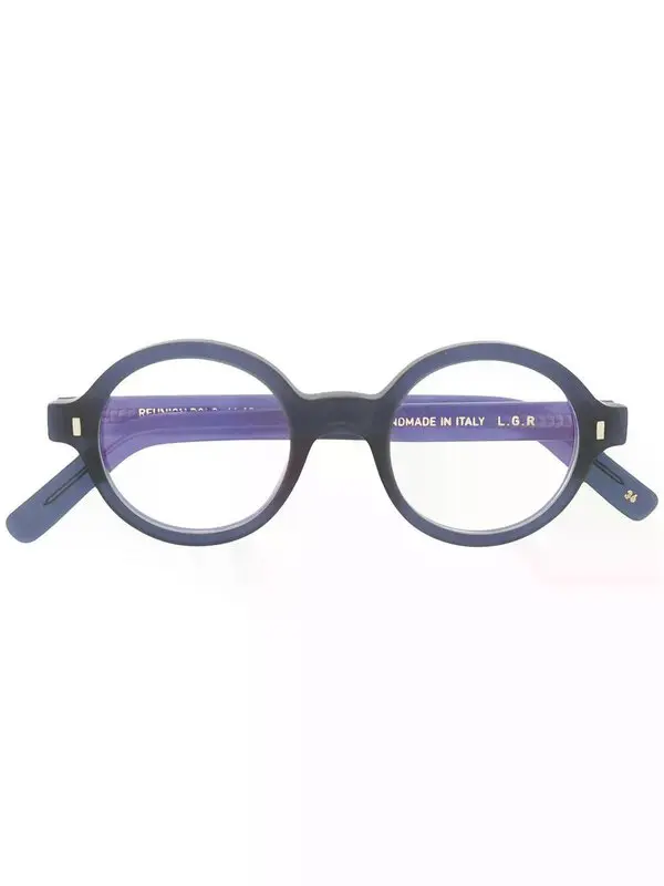 L.g.r Reunion Bold Round-frame Glasses - Grey