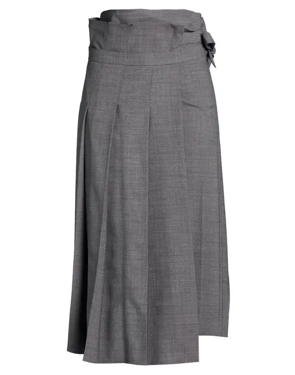 Fabiana Filippi グレー プリーツスカート　Mサイズ Buy Fabiana Filippi Midi Wrap Skirt - Grey At 67% Off | Editorialist