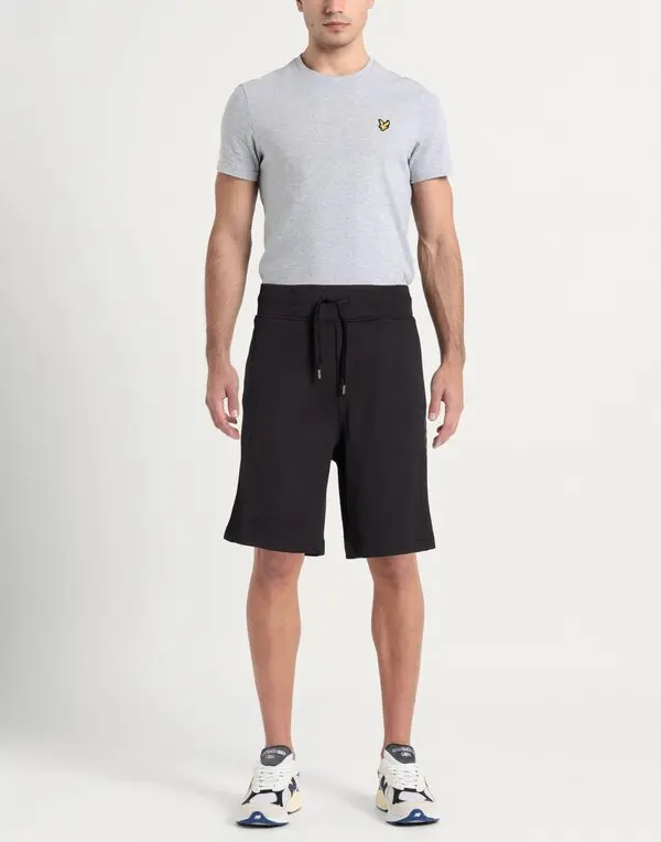 Versace Cotton French Terry Athletic Shorts - Black