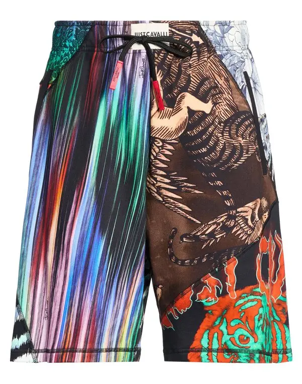 Just Cavalli Cotton French Terry Shorts