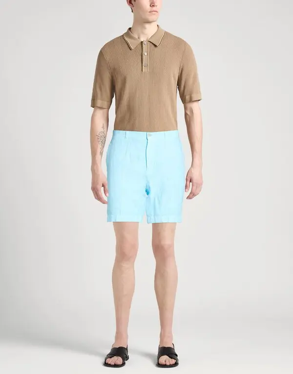 120% Lino Linen Shorts - Sky Blue