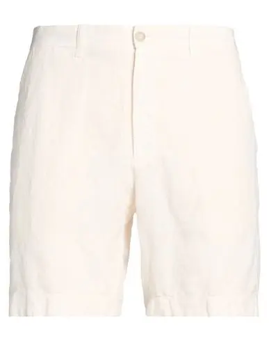 120% Lino Linen Bermuda Shorts - White
