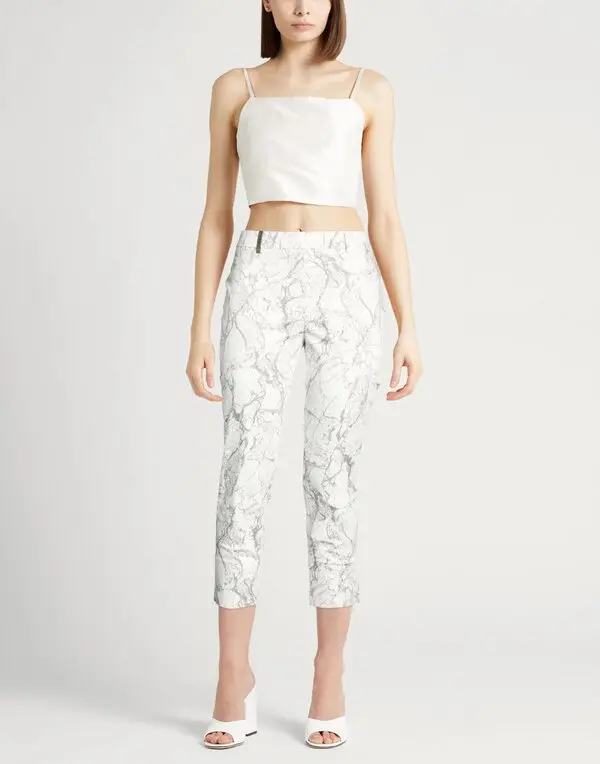 Peserico Tapered Two-tone Cropped Pants