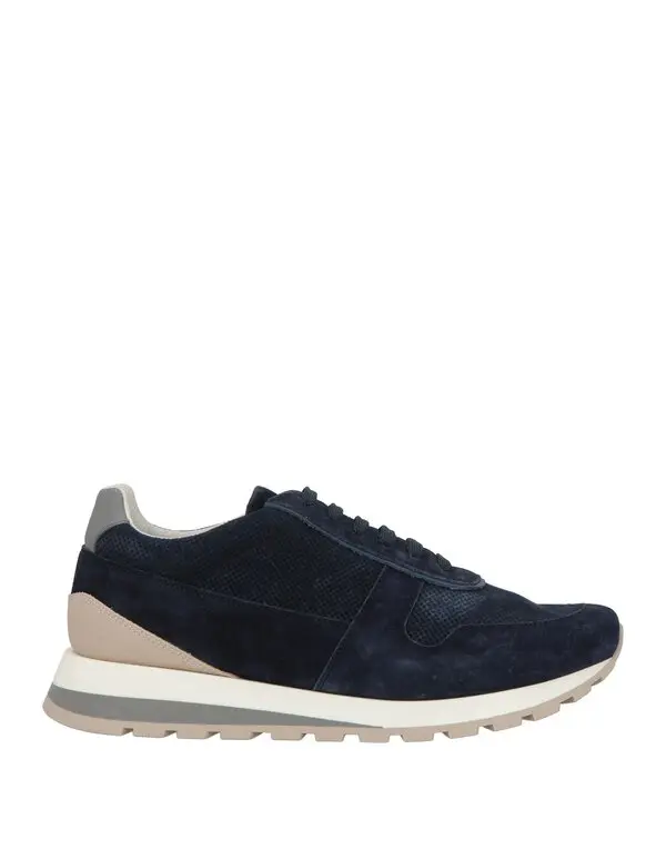 Brunello Cucinelli Leather Sneakers - Navy