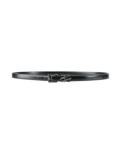 Karl Lagerfeld Karl Cares Leather Belt - Black