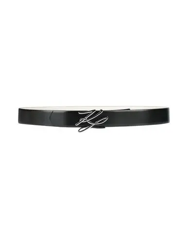 Karl Lagerfeld Leather Belt - Black