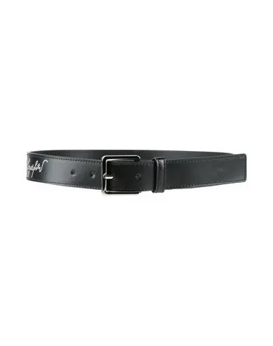 Karl Lagerfeld Leather Belt - Black