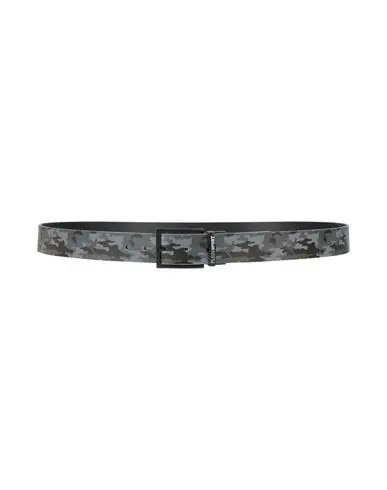 PLEIN SPORT Leather Belt - Grey