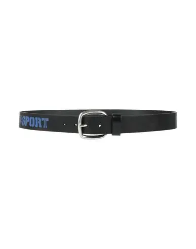 PLEIN SPORT Leather Belt - Black