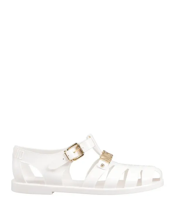 Moschino Pvc Fisherman Sandals - White
