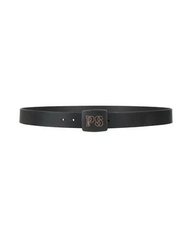 PLEIN SPORT Leather Belt With Buckle Fastening - Black