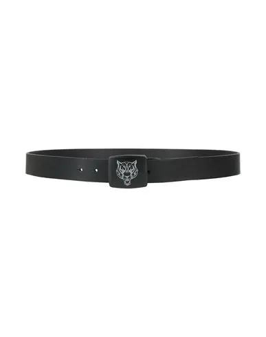 PLEIN SPORT Leather Belt - Black