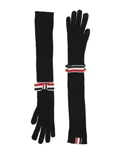 Thom Browne Gloves In Virgin Wool - Blue