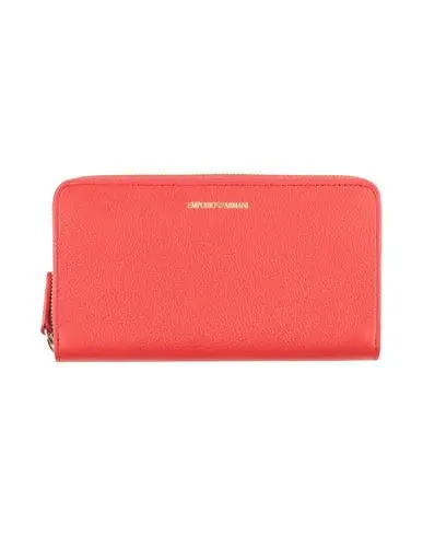 Emporio Armani Wallet Lambskin - Tomato Red