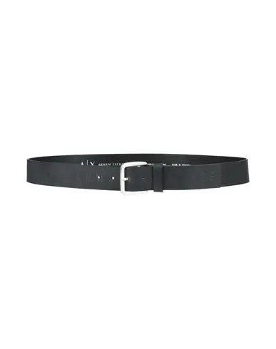 Armani Exchange Cow Leather Belt - Black