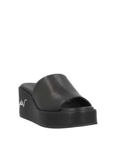 Karl Lagerfeld Leather Slide Sandals