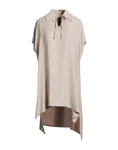 Masnada Cupro Asymmetrical Mini Dress
