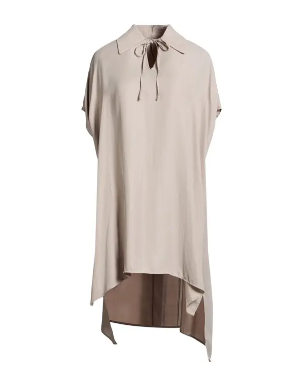 Masnada Cupro Asymmetrical Mini Dress