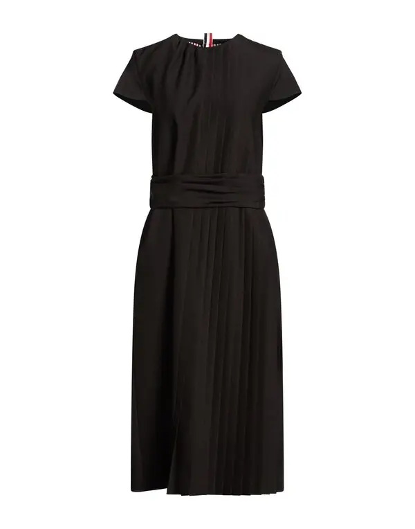 Thom Browne Midi Dress In Wool And Silk