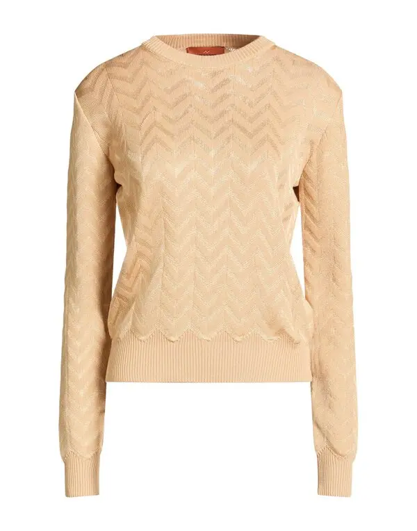 Missoni Crewneck Long Sleeve Sweater - Beige