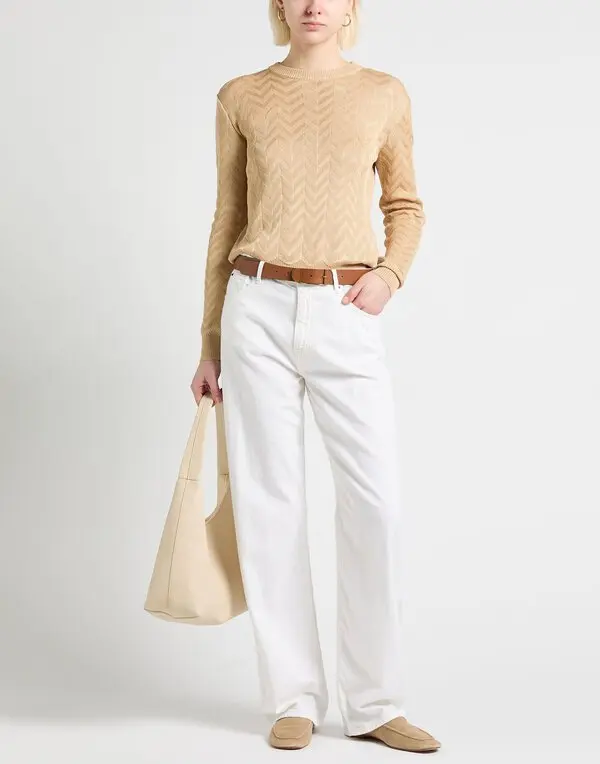 Missoni Crewneck Long Sleeve Sweater - Beige