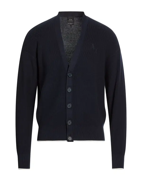 Armani Exchange Cotton Cardigan - Blue