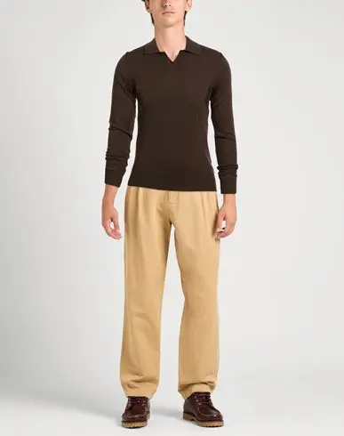 BERNA Knitted V-neck Cotton Sweater