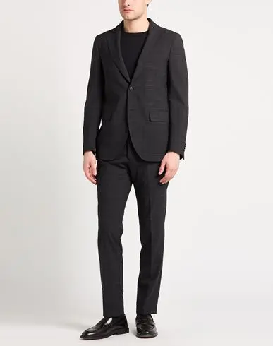 TOMBOLINI Suit Size Virgin Wool, Elastane - Black