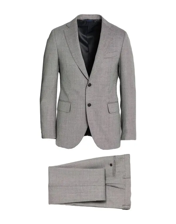 TOMBOLINI Suit Size Wool, Viscose, Polyester - Black
