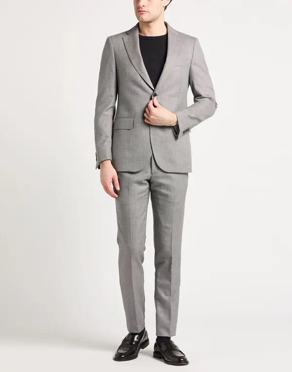 TOMBOLINI Suit Size Wool, Viscose, Polyester - Black
