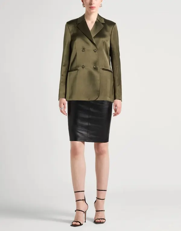 Officine Générale Double-breasted Satin Blazer