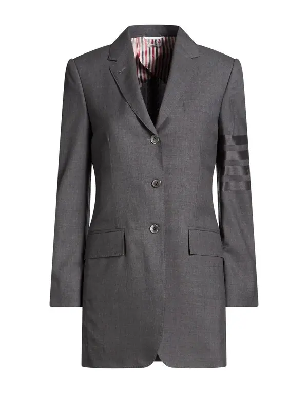 Thom Browne Wool Single-breasted Blazer - Grey