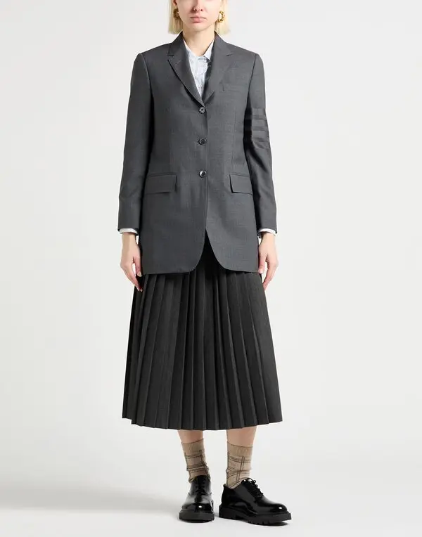 Thom Browne Wool Single-breasted Blazer - Grey