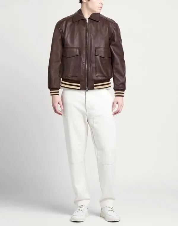 STREET LEATHERS Leather Bomber Jacket