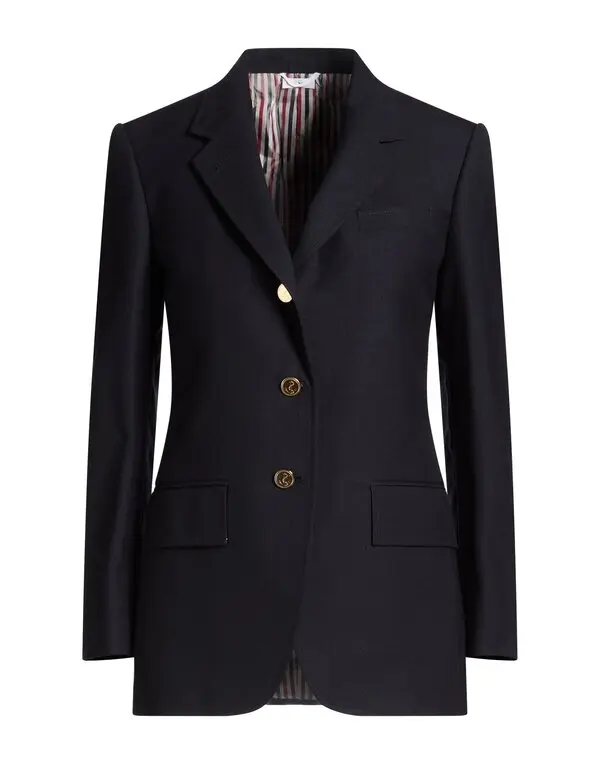 Thom Browne Single-breasted Wool Blazer - Blue