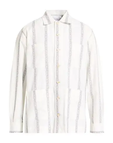 Brunello Cucinelli Cotton Jacquard Striped Overshirt