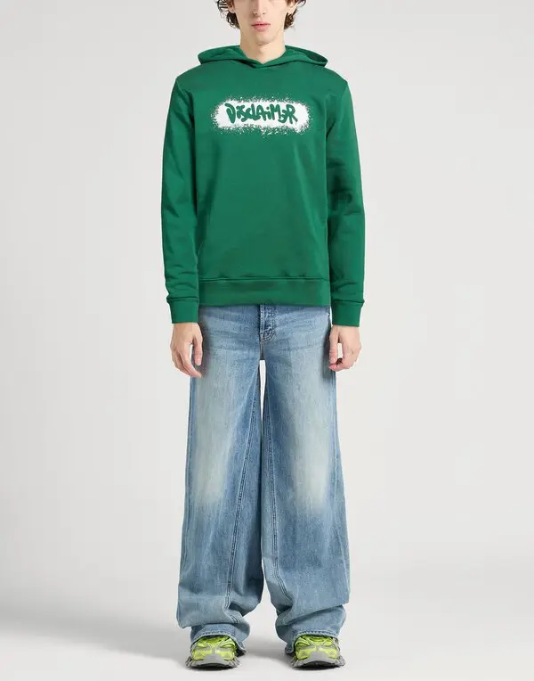 DISCLAIMER Hooded Sweatshirt With Logo - Green