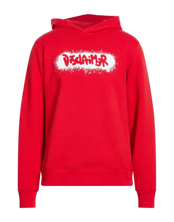 DISCLAIMER Hooded Sweatshirt With Logo - Red