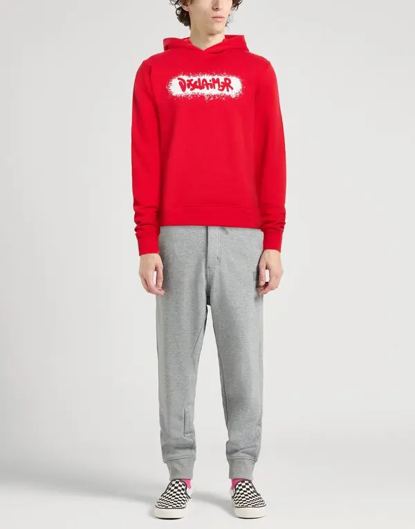 DISCLAIMER Hooded Sweatshirt With Logo - Red