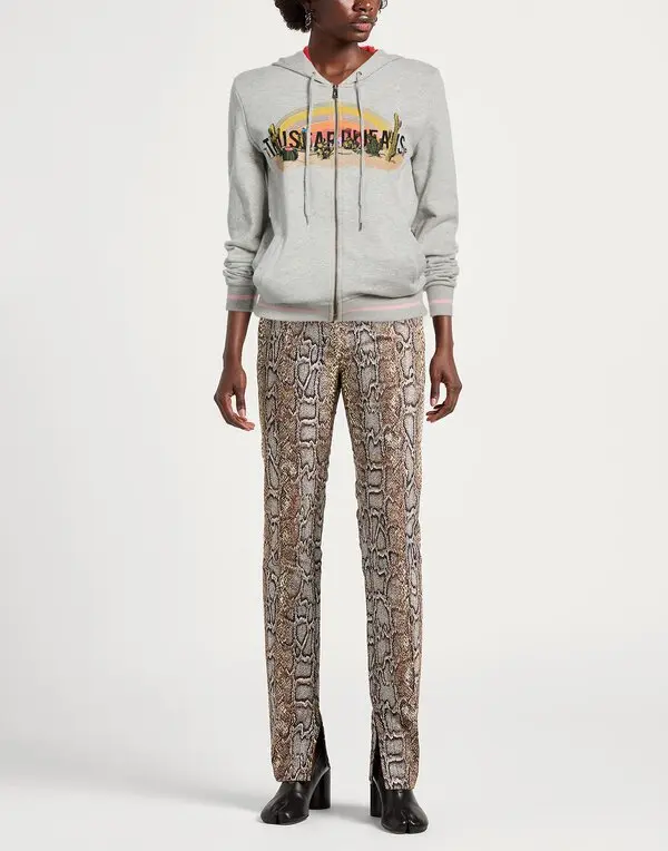 TRUSSARDI Hooded Sweatshirt With Appliqués